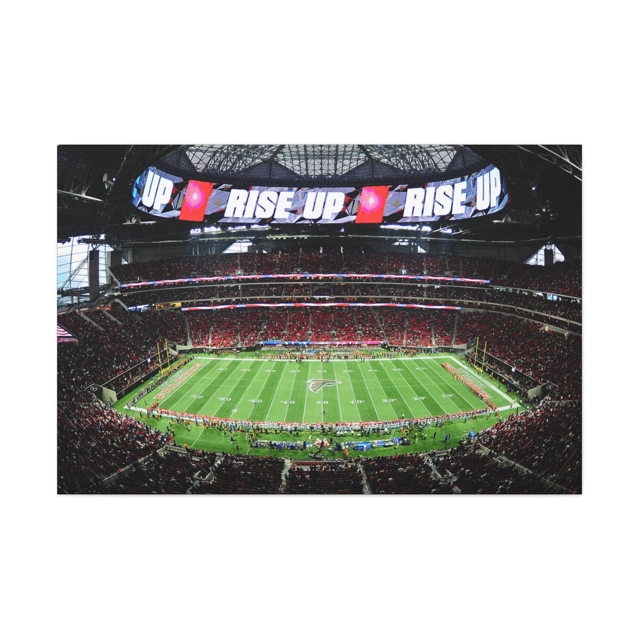 CANVAS ART Atlanta Falcons Wall Art Mercedes-benz Stadium - Etsy
