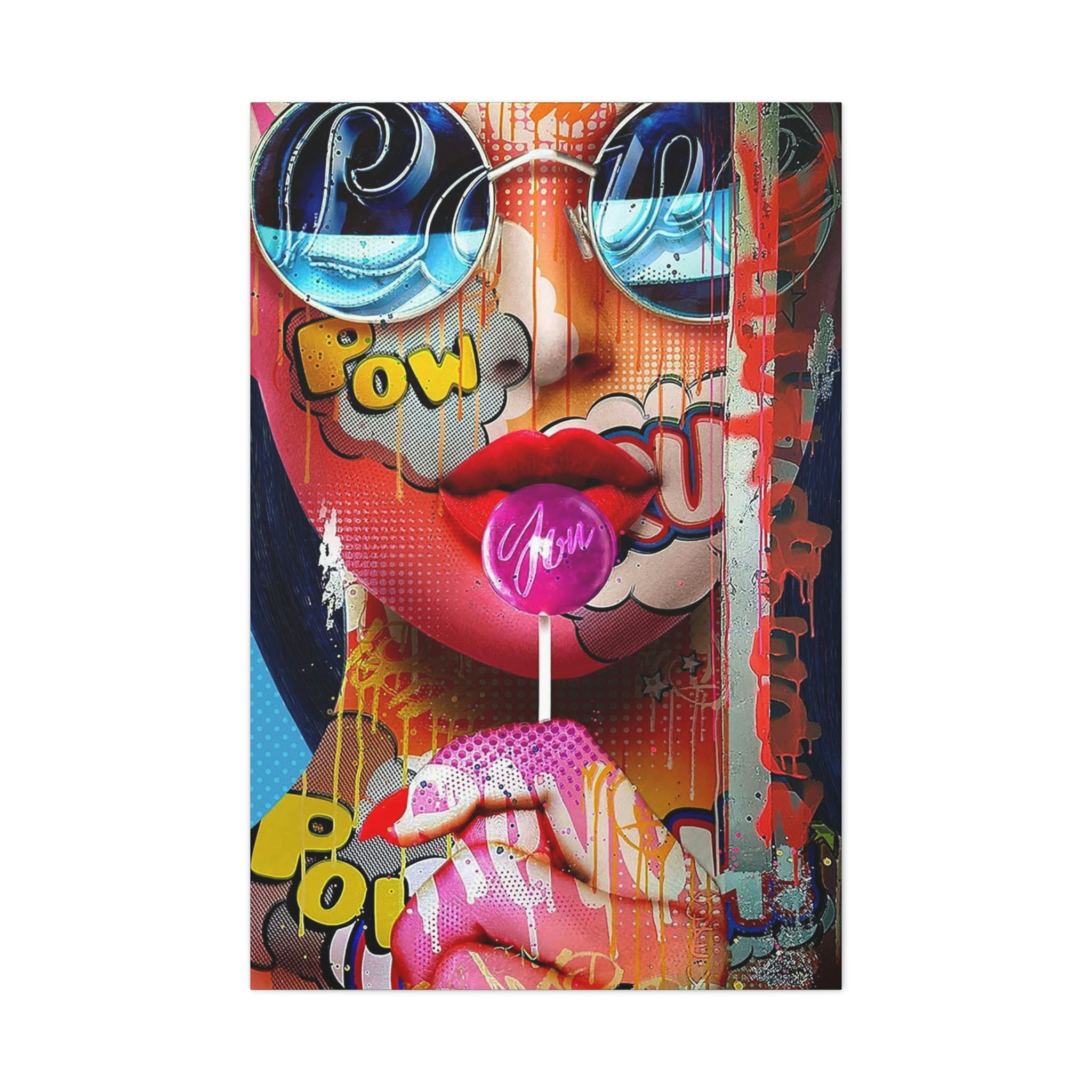 CANVAS ART - Pop Art Wall Art | Woman Pop Art Canvas Print | Abstract ...