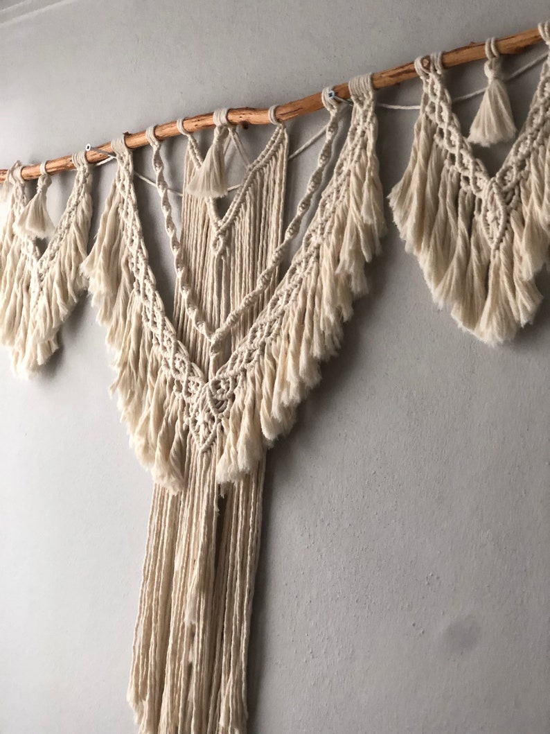 Extra Large Macrame Wall Hanging, Bohemian Decoration, Woven Wall Hanging, Macrame Mural ...