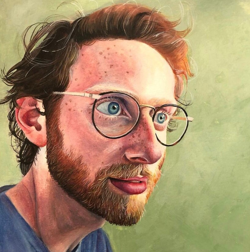 Acrylic Portrait Paintings