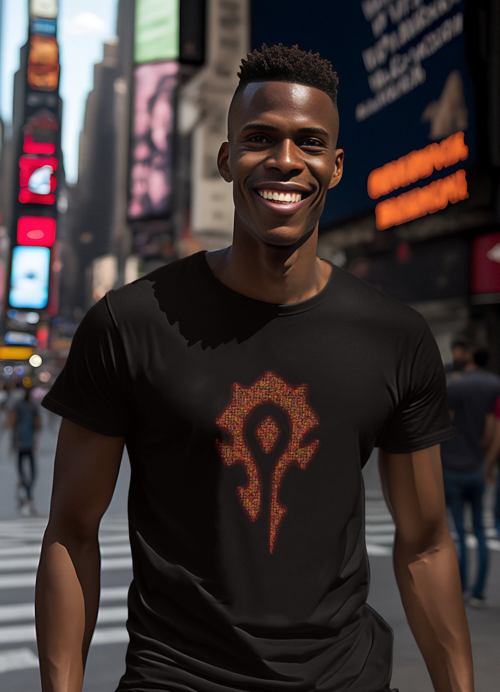 Warcraft Mosaic: Horde Logo Icons Tee - Etsy