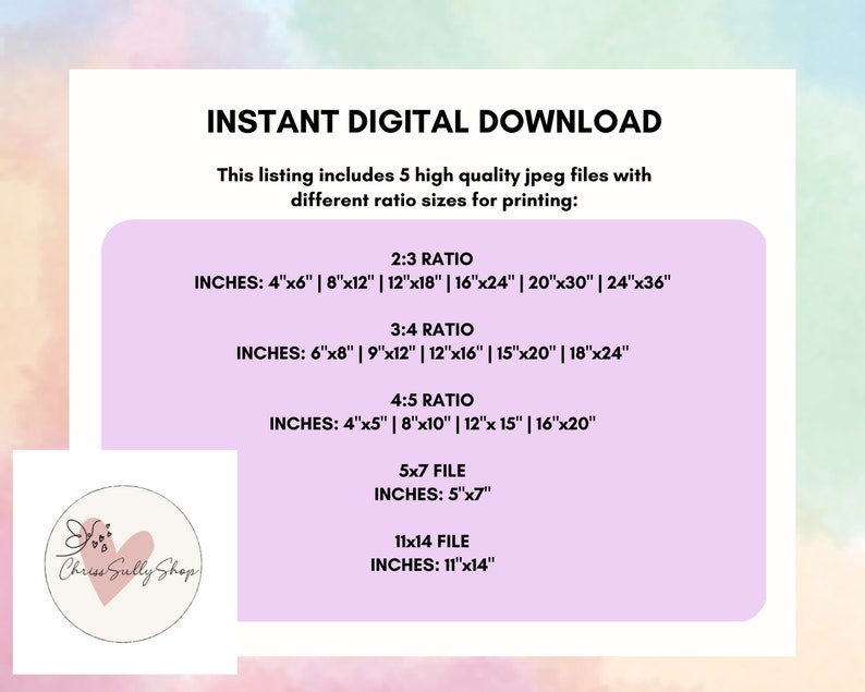 Self-love Positive Affirmation Printable Wall Art Eclectic Colorful ...