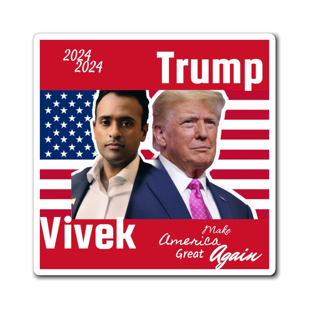 Donald Trump Vivek Ramaswamy MAGA Fridge Magnets 2024 - Etsy