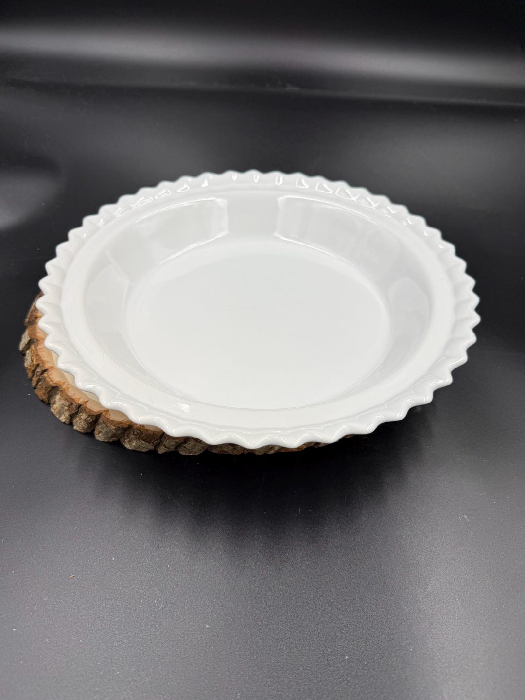 Chantal All White Porcelain Bakeware 11" Round Pie Plate G3 - Etsy