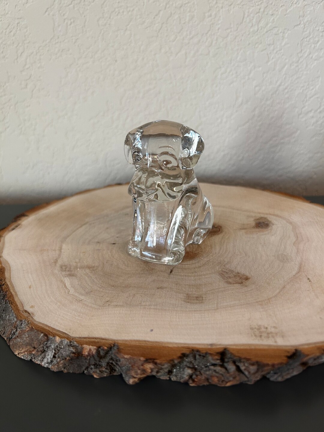 Small Pressed Glass Dog Figurine - Vintage Knick Knacks Xpost Sb10a - Etsy