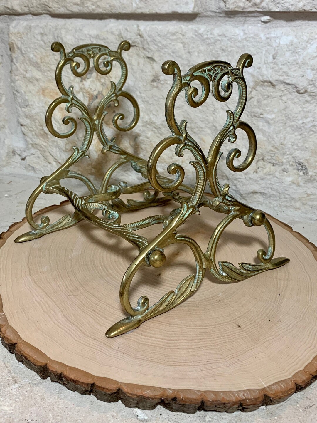 Vintage Ornate Gold Toned Letter Holder Gold Vintage Decor Antique Desk ...