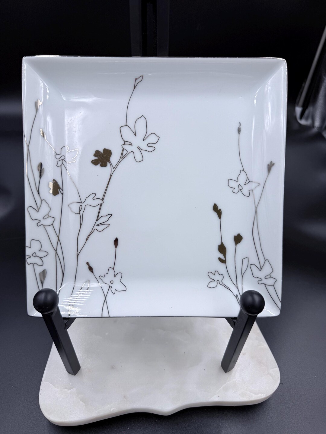 Charter Club Grand Buffet Silhouette Platinum 10.5 Square Plate Sb3j - Etsy