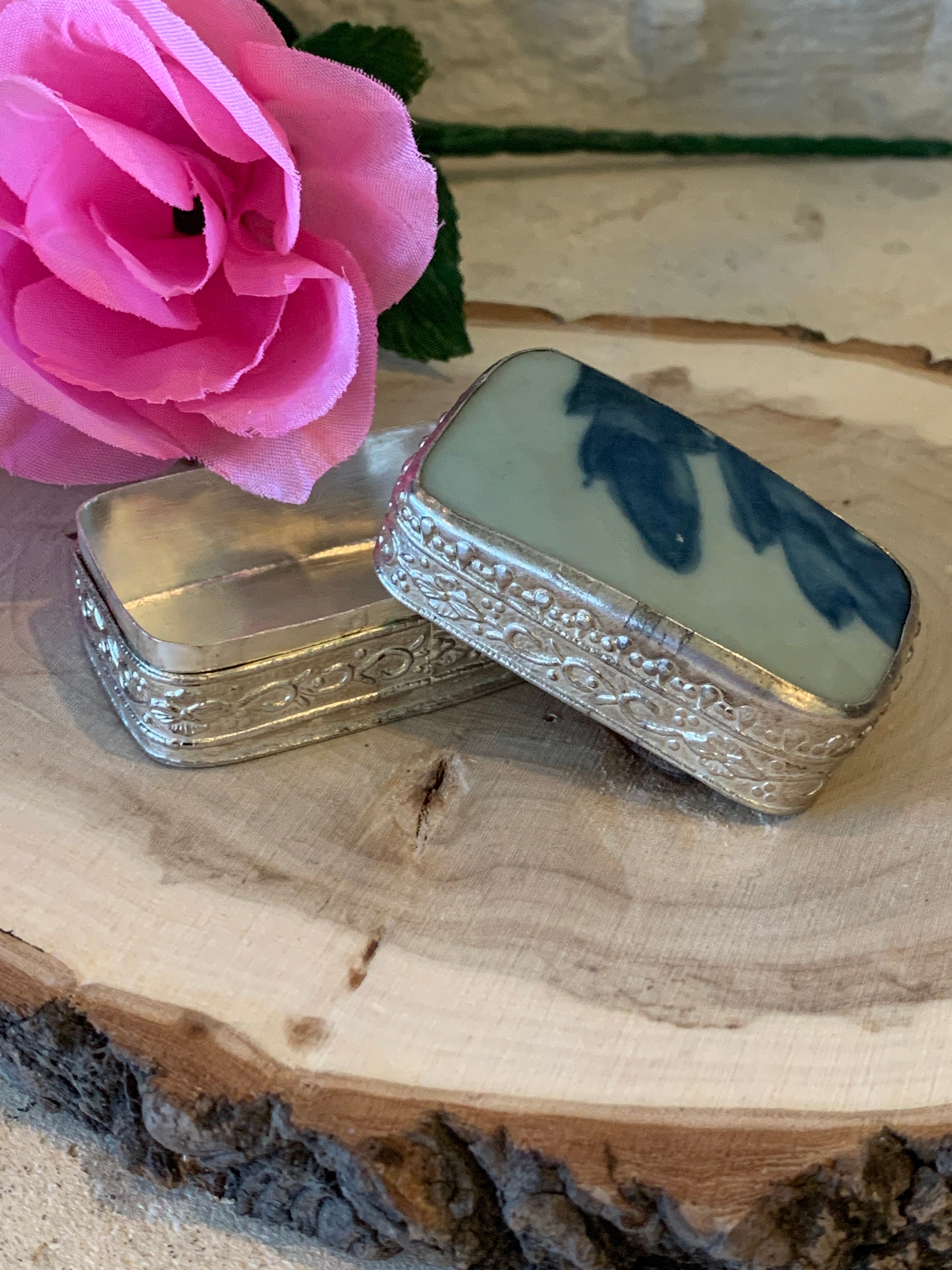 Vintage Chinese Porcelain Shard Box - Etsy