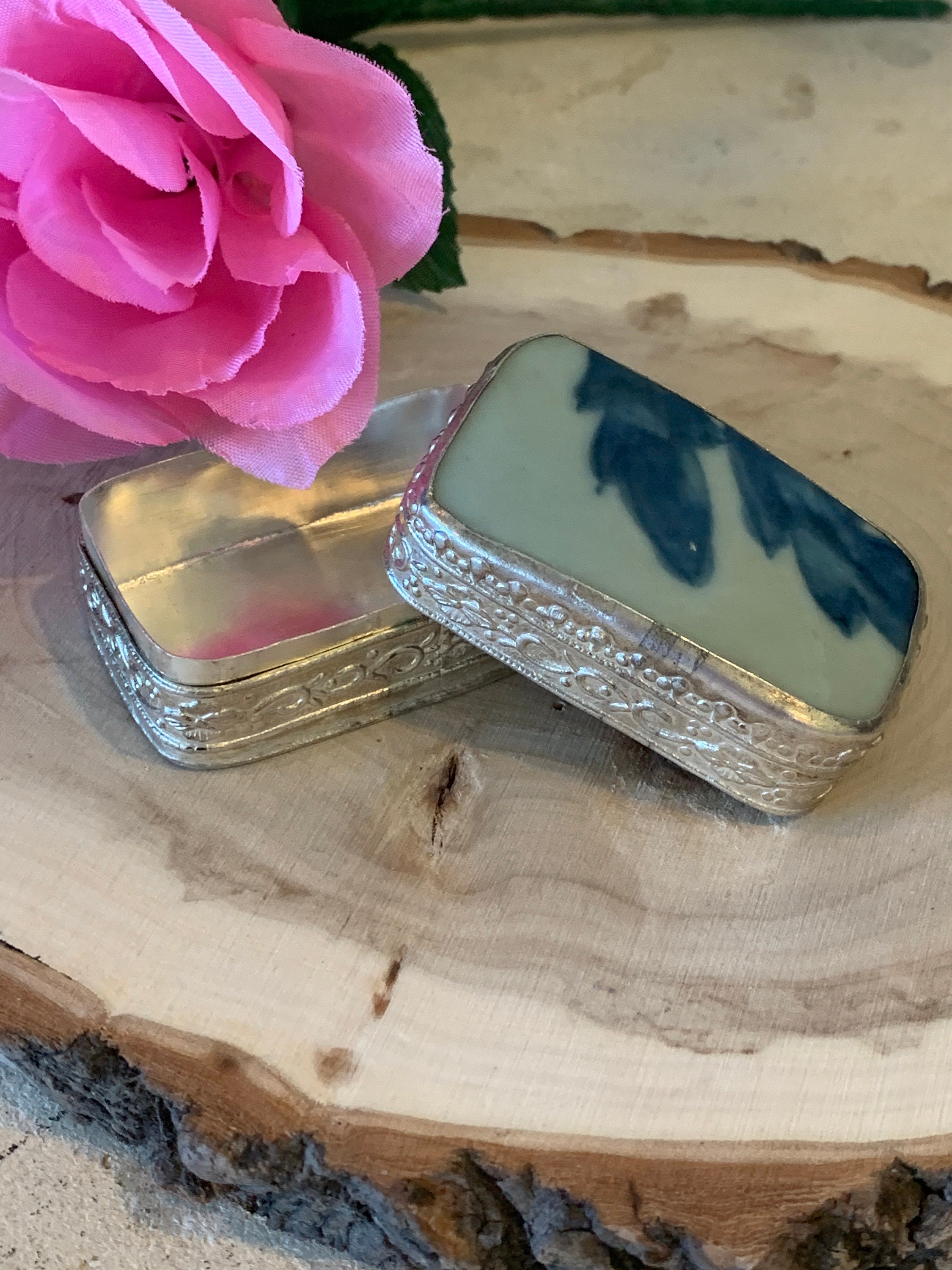 Vintage Chinese Porcelain Shard Box - Etsy