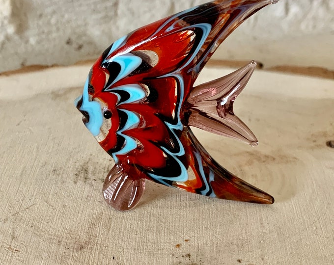 Vintage Murano Style Art Glass Fish - Etsy