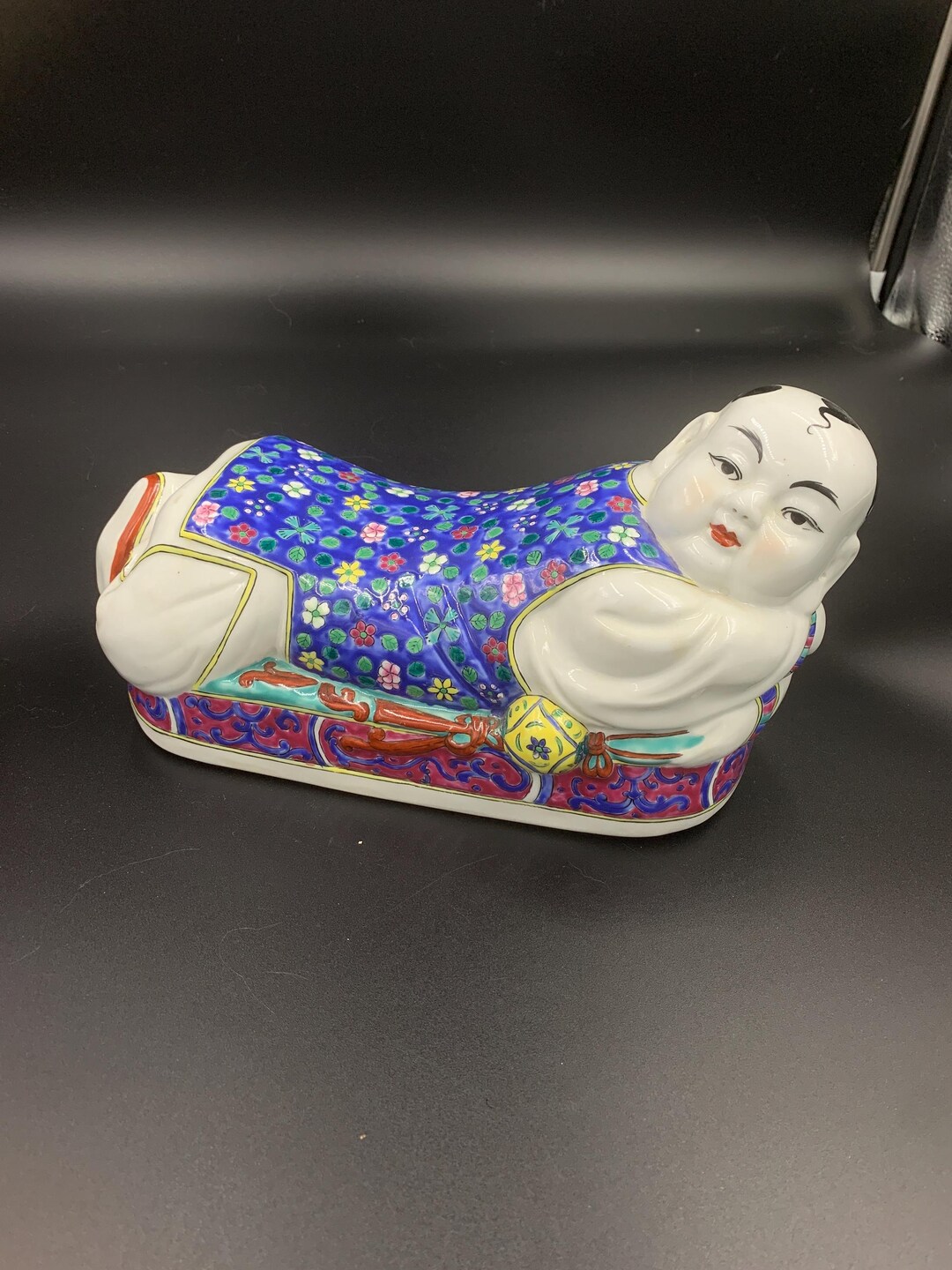 RARE Chinese Porcelain Pillow Headrest - Oriental Vintage Collectibles ...