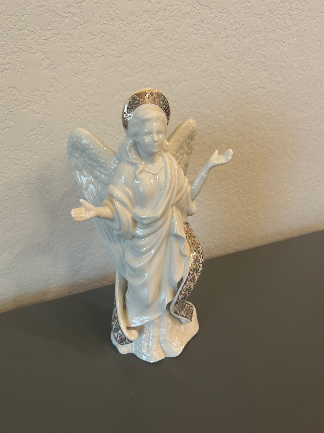 Lenox Angel of Light Figurine With Original Box 24 K Gold - Etsy