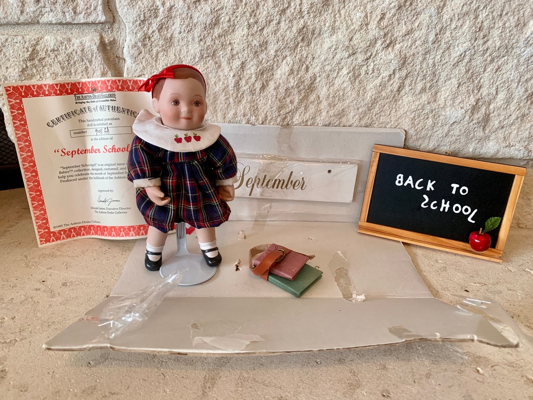 The Ashton Drake September Schoolgirl Handcrafted Porcelain Doll. See ...