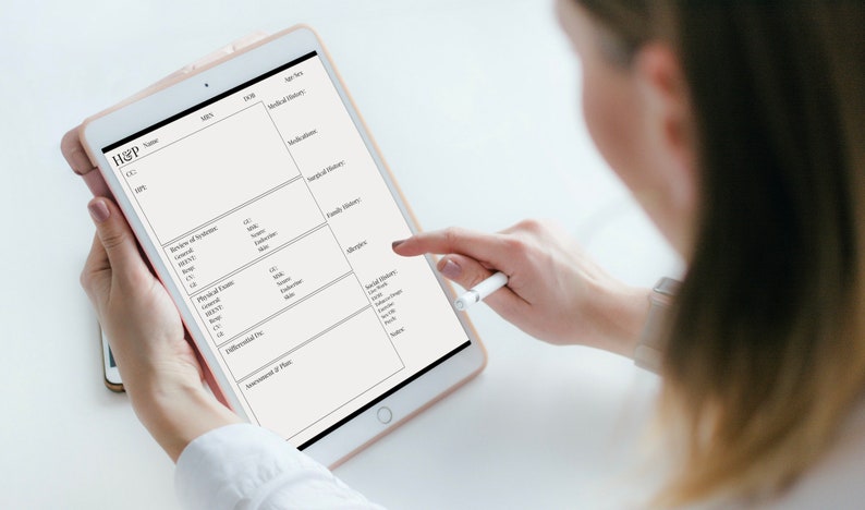 History & Physical Template | Medical School, Medical Student, Nursing ...