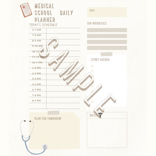 Medical School Planner | Medical School, Medical Student, Health ...