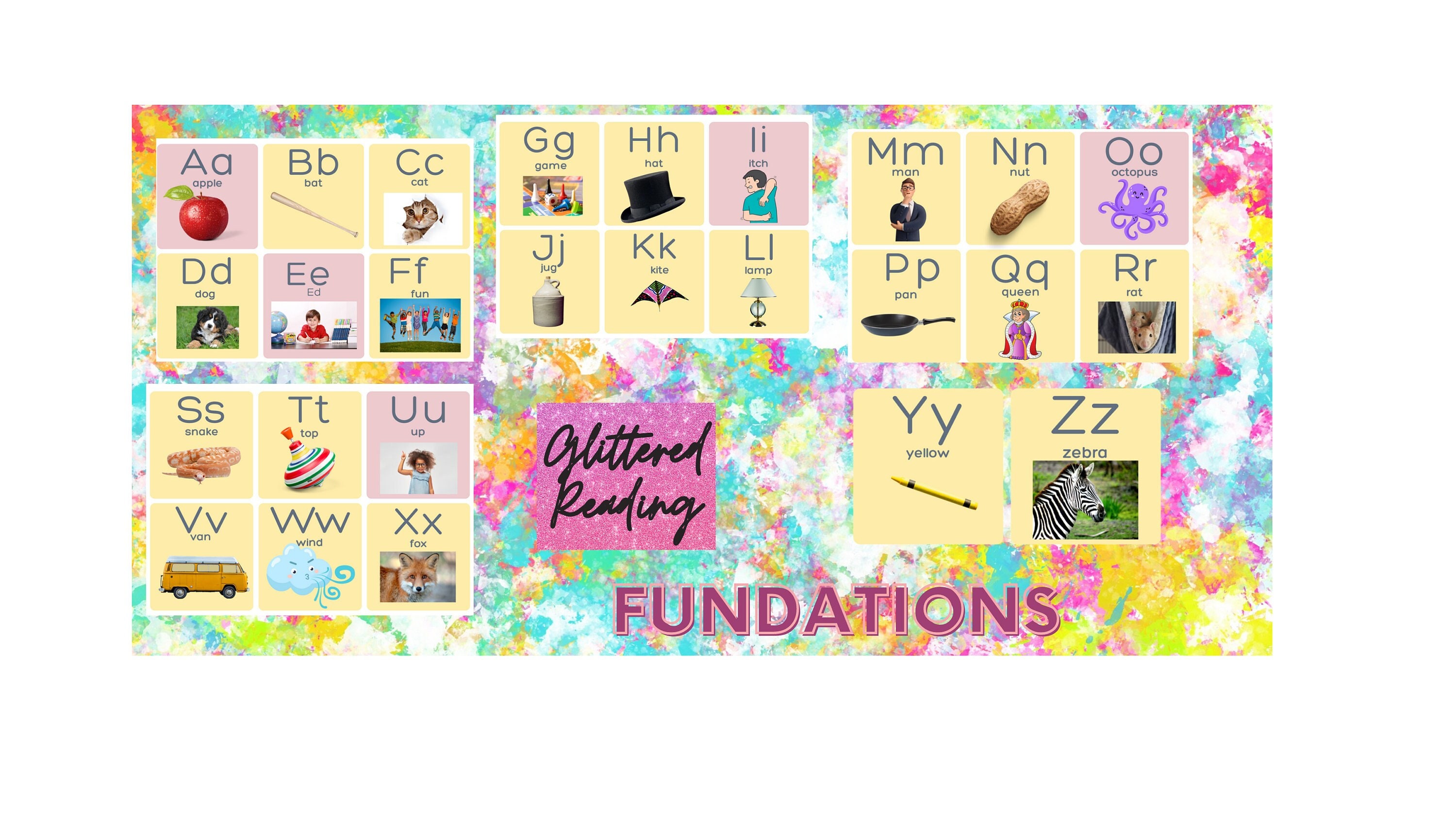 Fundations Sound Cards Level K Letters and Digraphs - Etsy