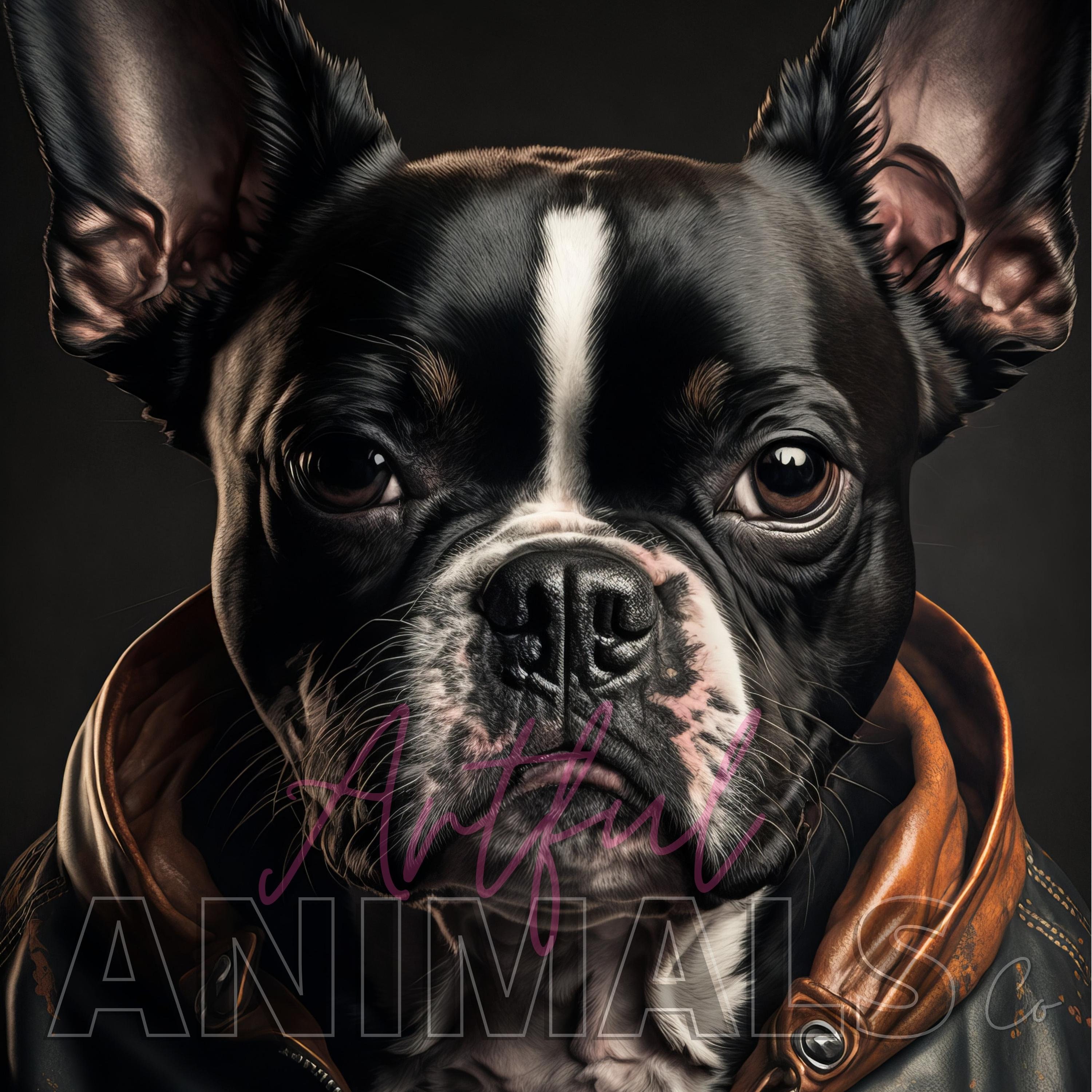 Boston Terrier Art, Digital Wall Art Printable, Boston Terrier Gifts ...