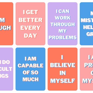 40 Affirmation Cards - Etsy
