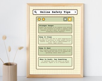 Internet Safety Poster, Internet Safety Contract, Online Safety ...
