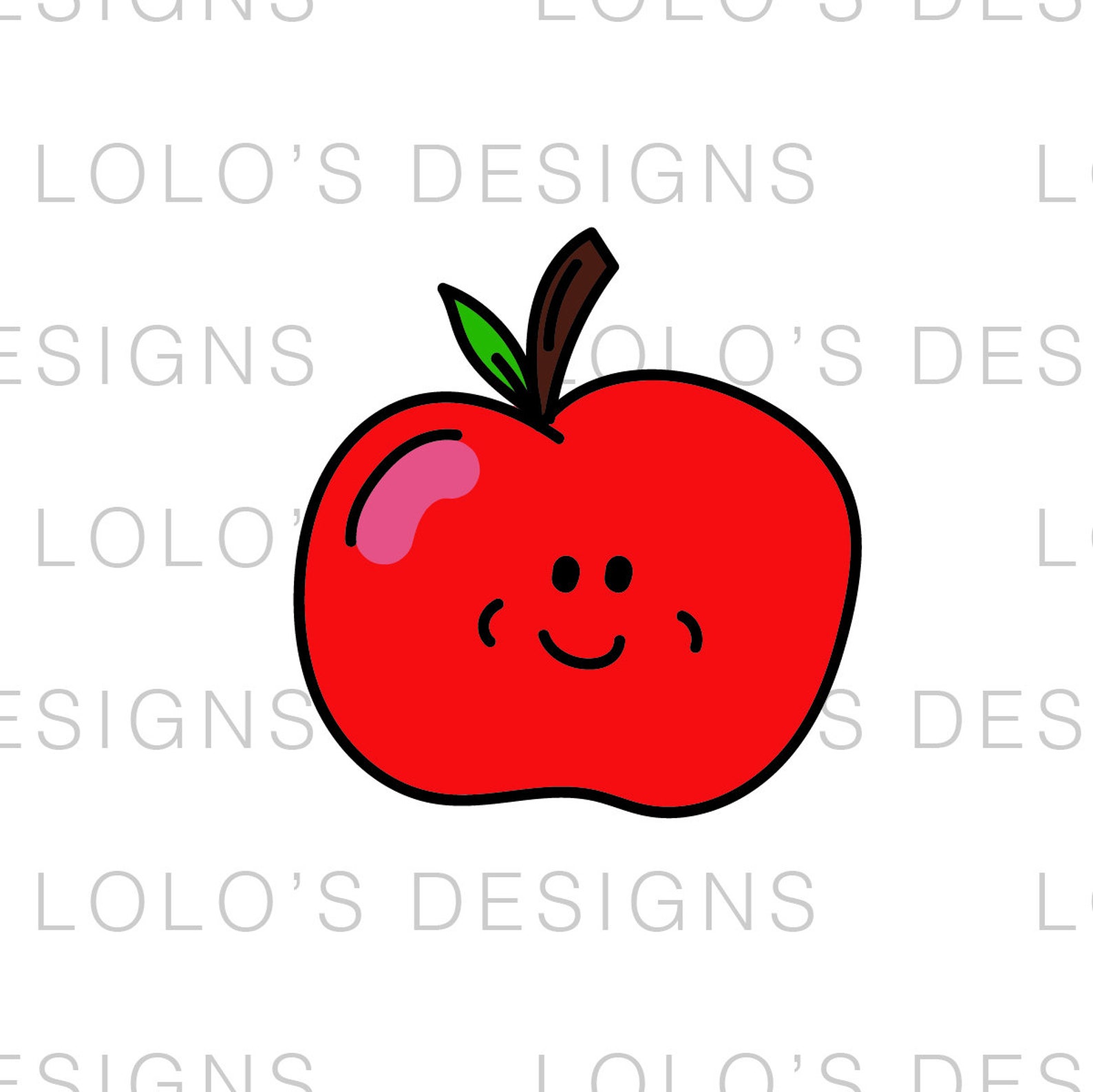 For Commercial Use Happy Fruit Clipart - Etsy