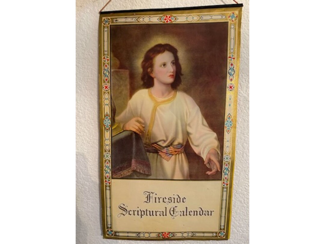 1939 Fireside Scriptural Calendar - Etsy