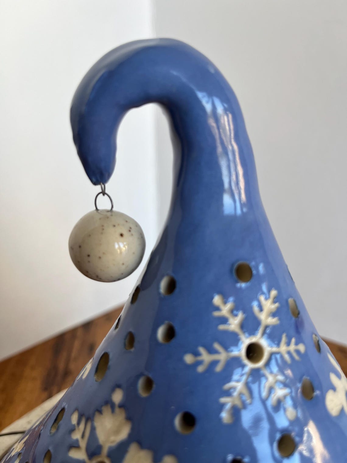 Periwinkle Elf Hat Luminaria With Hanging Ball - Etsy