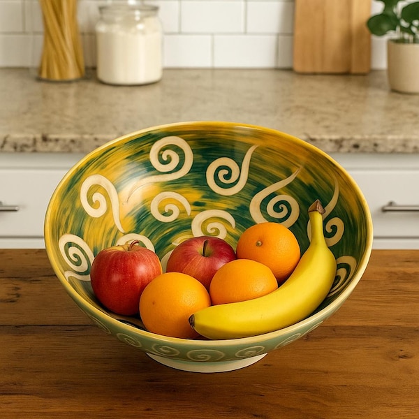 Sgraffito Bowl - Etsy