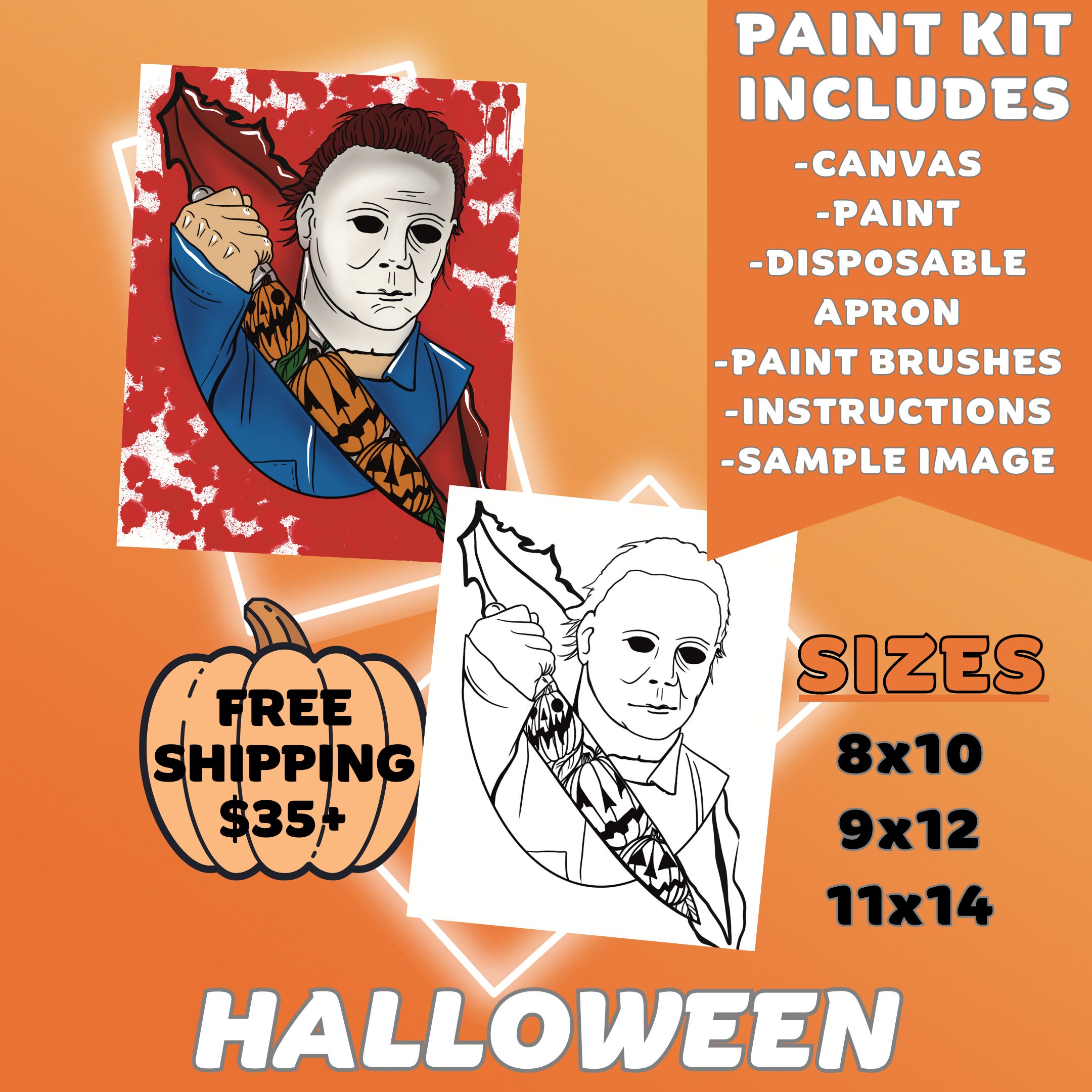 Paint Party / Paint & Sip / DIY Paint Party / Pre-drawn Canvas - Etsy