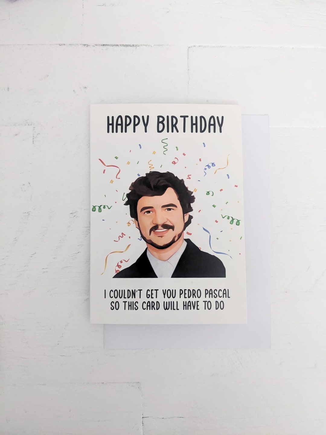 Pedro Pascal Happy Birthday Card - Etsy UK