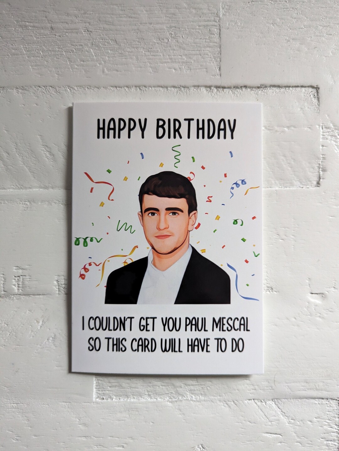 Paul Mescal Happy Birthday Card - Etsy