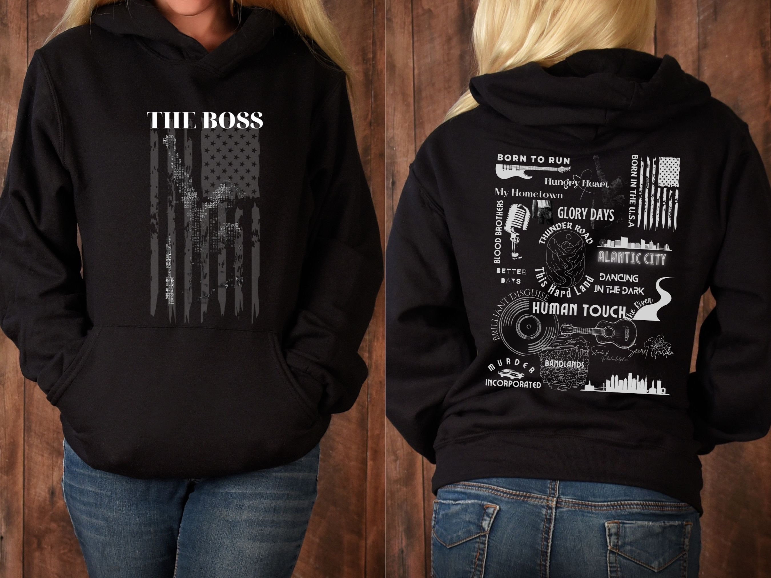 Bruce Springsteen Hoodie | Bruce Springsteen Tracklist Hoodie sold by ...