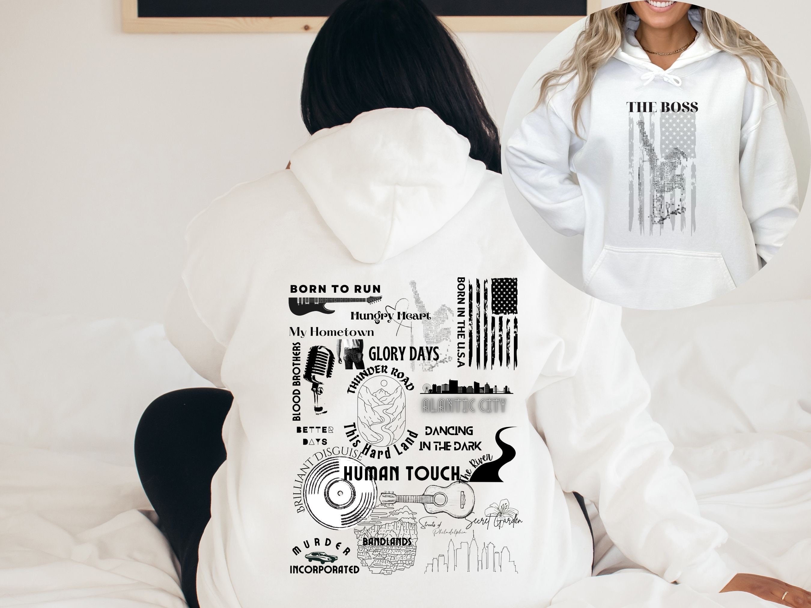 Bruce Springsteen Hoodie | Bruce Springsteen Tracklist Hoodie sold by ...