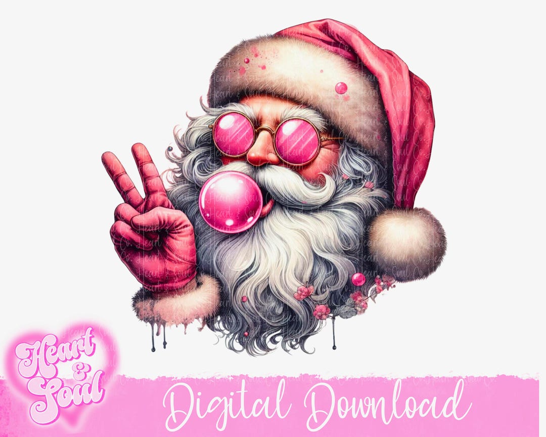 Boujee Retro Santa Png- Vintage Santa Png-digitsl Download - Etsy