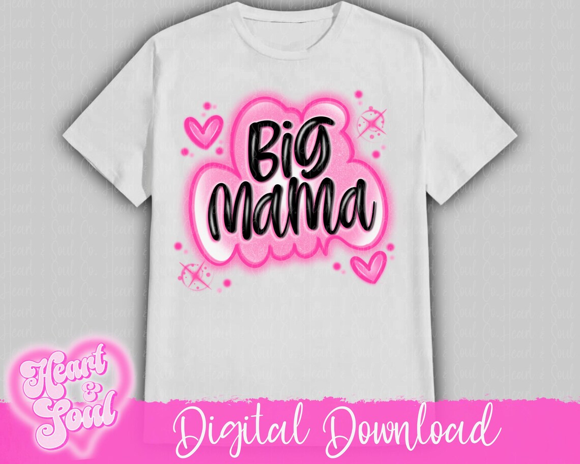 Big Mama Airbrush Png-big Mama PNG- Digital Download - Etsy