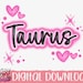 Taurus Png- Taurus Airbrush Png- Zodiac Airbrush Png- Digital Download ...