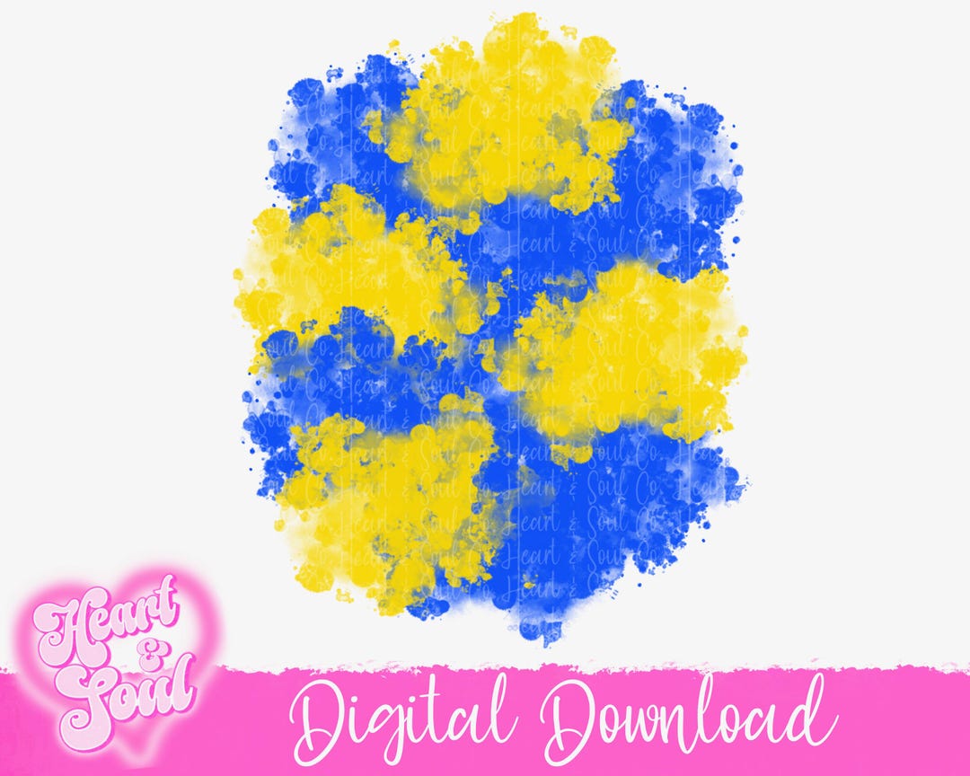 Yellow and Blue Png- Sublimation Background- Yellow and Blue Background ...