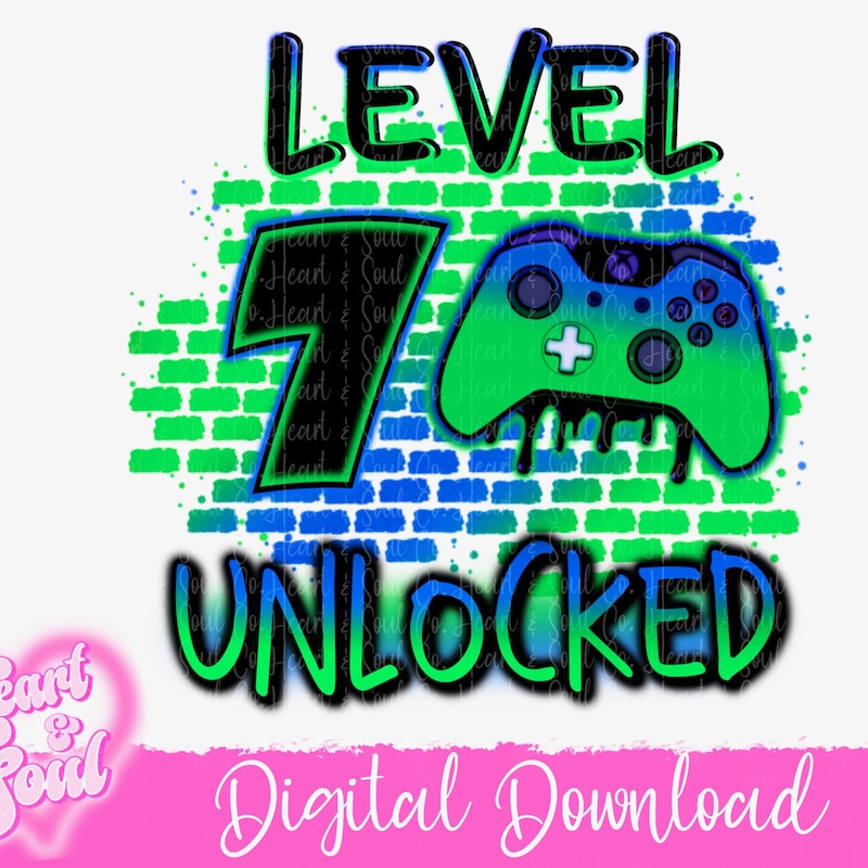 Level 7 Unlocked Svg - Etsy
