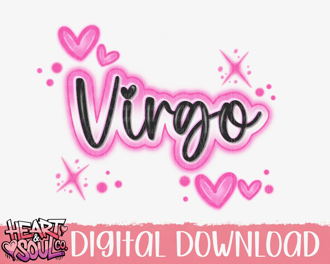 Virgo Png-virgo Airbrush Png- Digital Download - Etsy