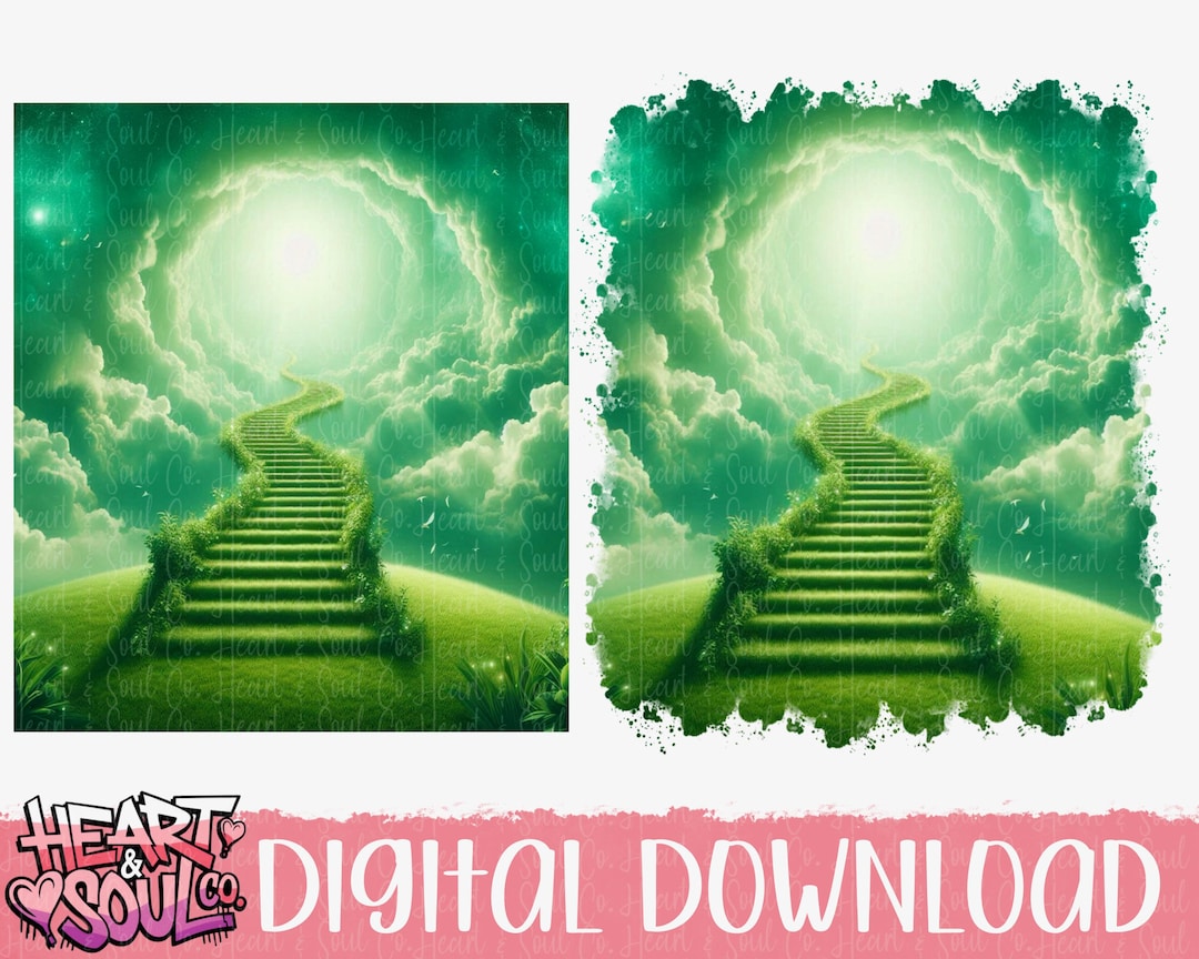 Green Heaven Background PNG- Heaven Background Template Png- Greenery ...