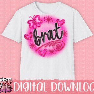 90s Style Airbrush Brat Png- Digital Download - Etsy