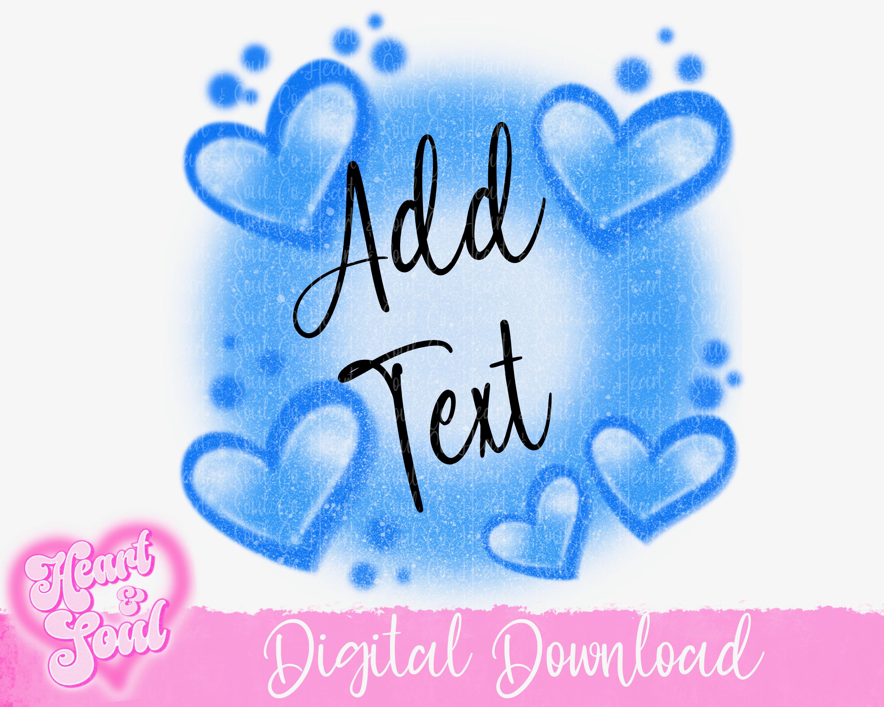 Blue Airbrush Background Png- Airbrush Background Template Png- Digital ...