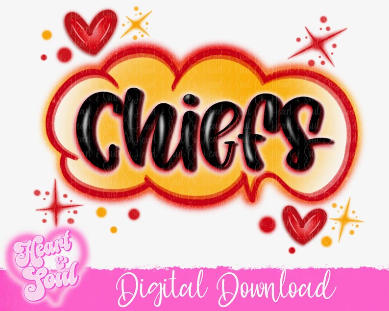 Chiefs Png- Chief Airbrush Png-digital Download - Etsy