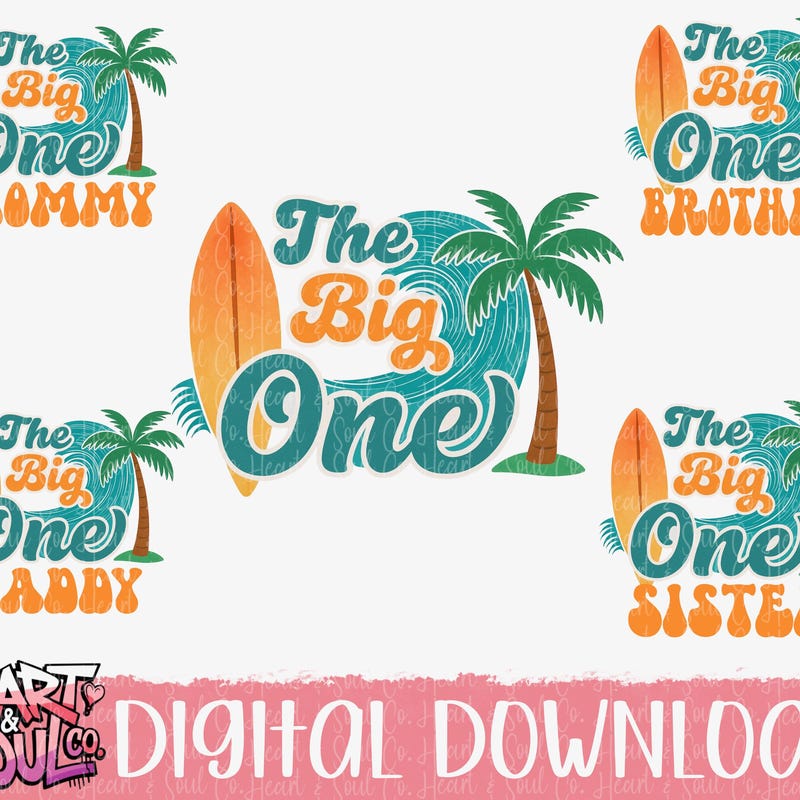 The Big One Svg - Etsy