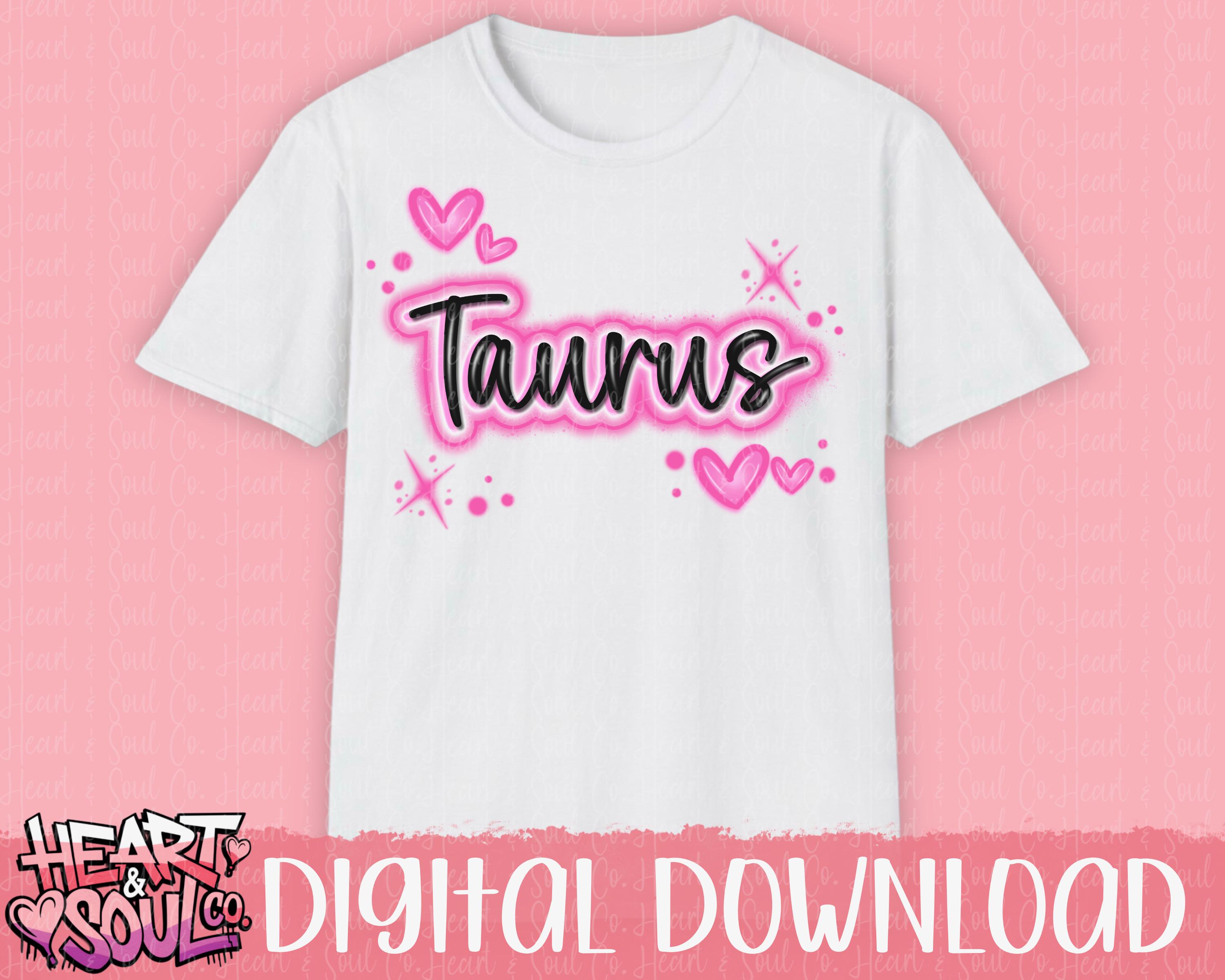 Taurus Png- Taurus Airbrush Png- Zodiac Airbrush Png- Digital Download ...