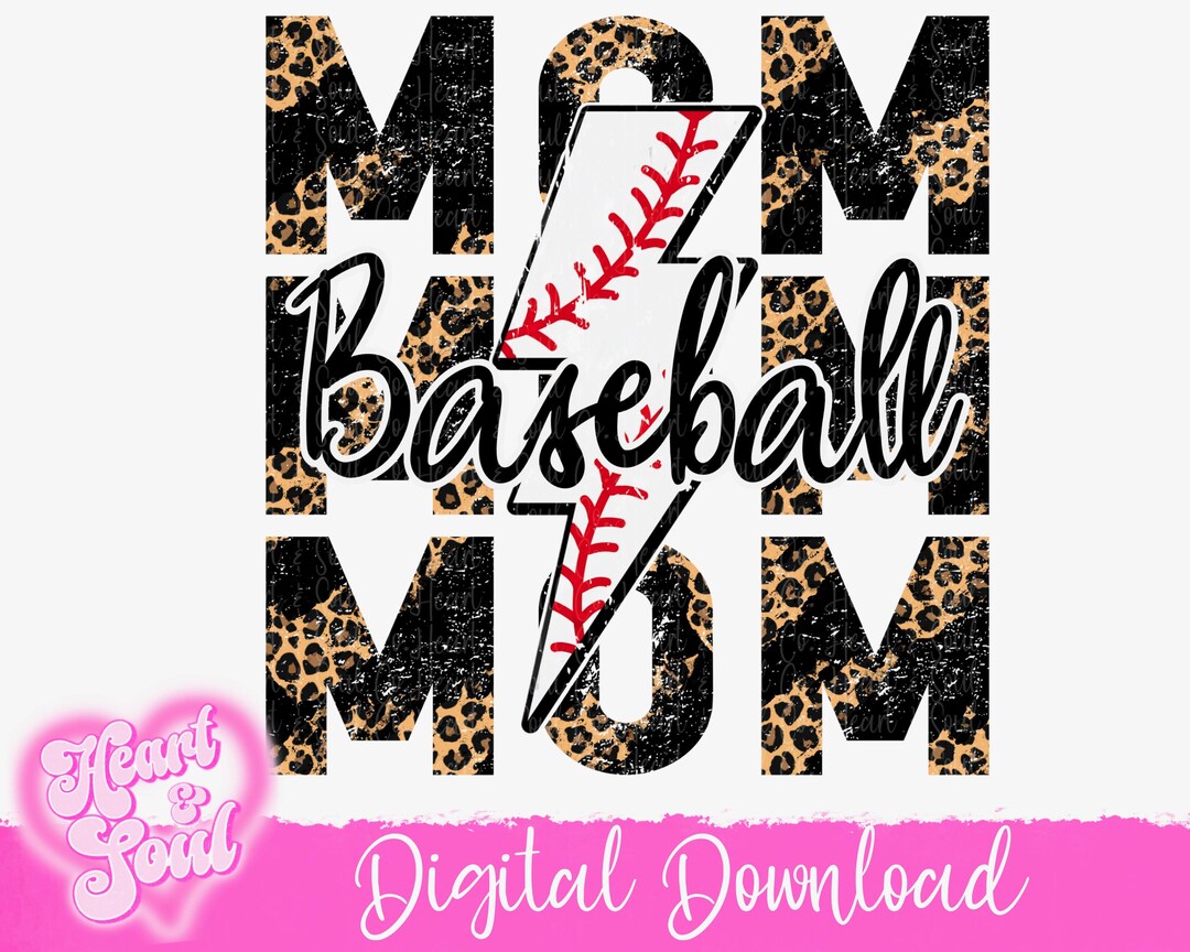 Leopard Baseball Mom PNG - Shirt Design (digital Download) - Etsy