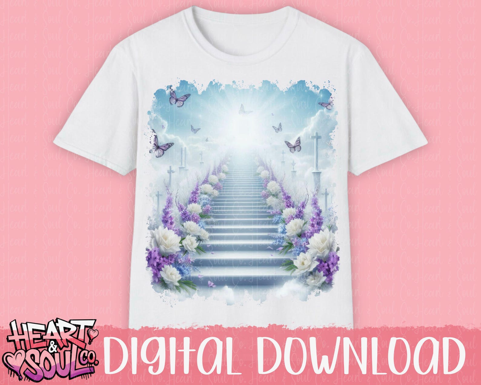 Purple Floral Heaven Background PNG- Heaven Background Template Png ...