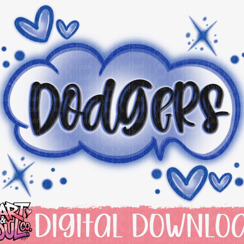 Dodgers Clipart - Etsy