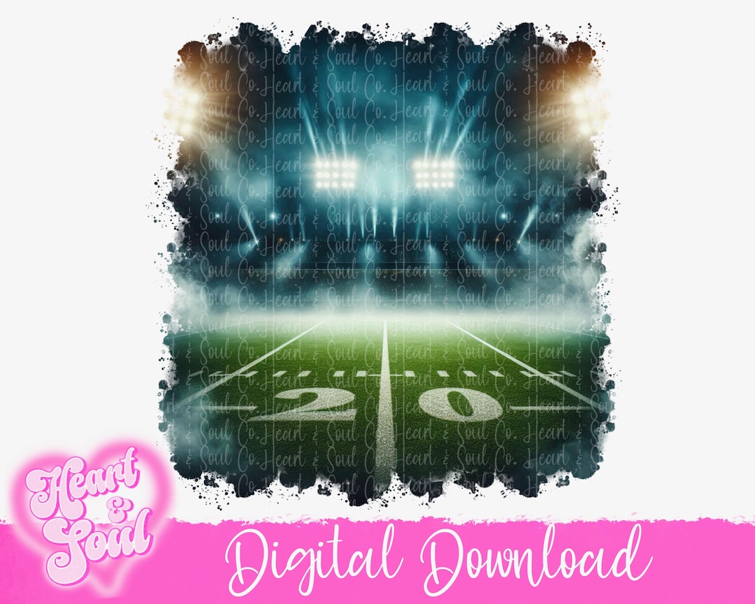 Football Field Background PNG – Sports Template (digital Download) - Etsy