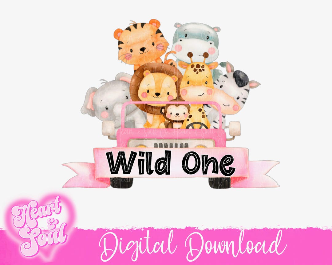 Wild One PNG- Pink Wild One PNG- Digital Download - Etsy