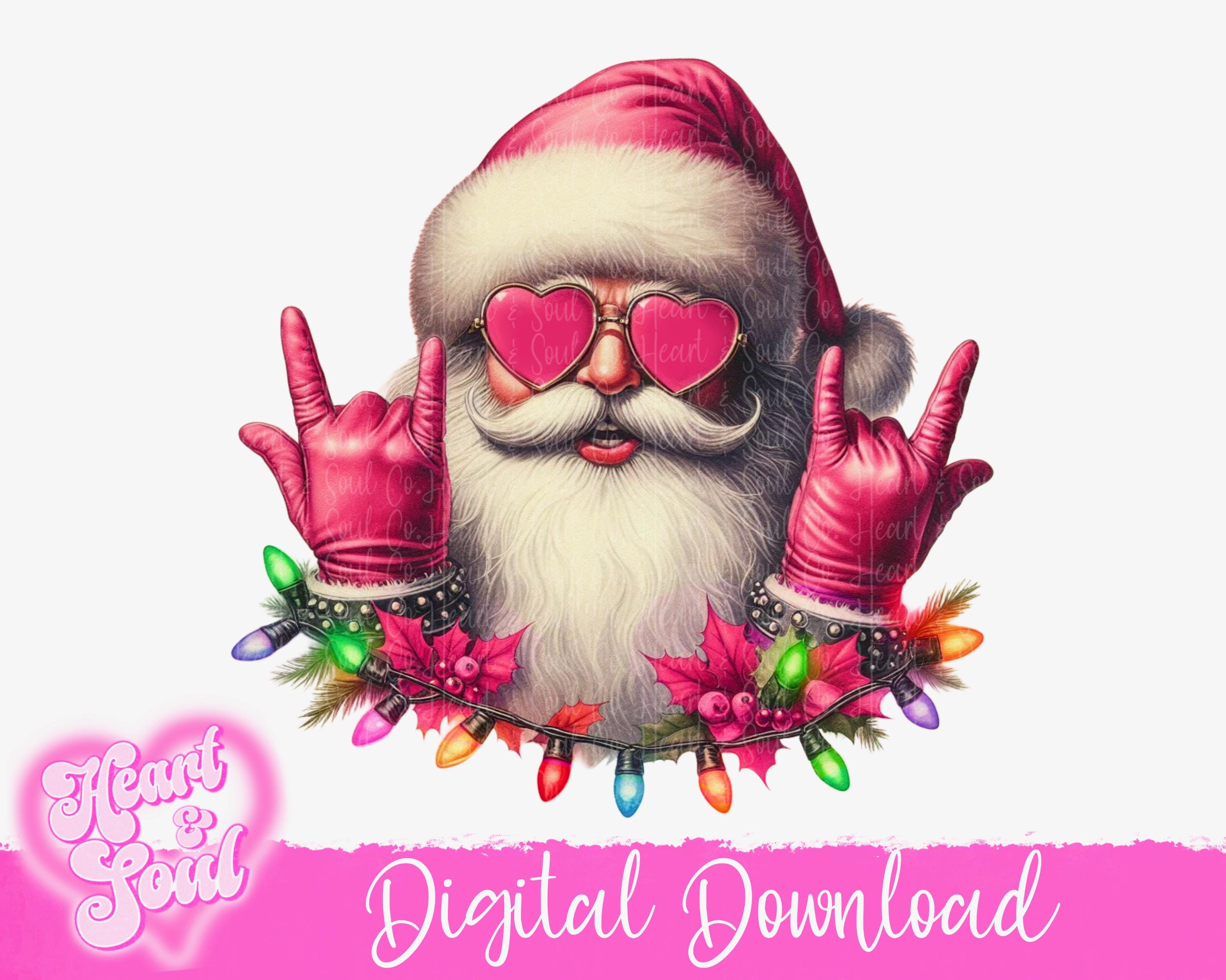 Fly Santa Png- Boujee Santa Png- Rockin Santa Png- Digital Download - Etsy